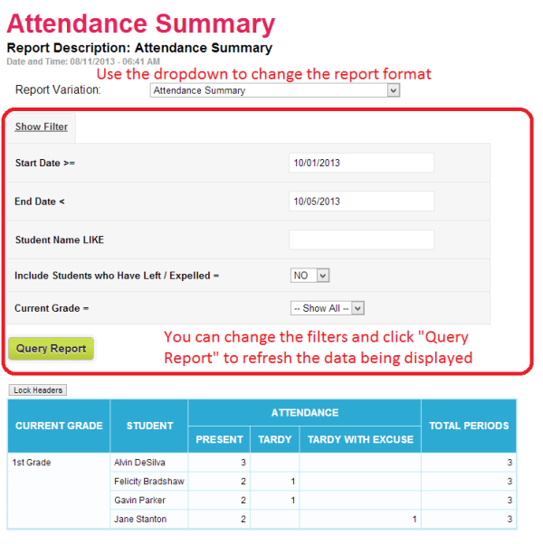 QuickSchools Reporting in HTML5 - QuickSchools Blog