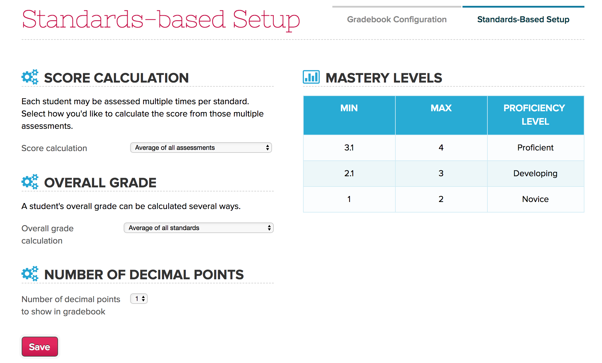 SBG: Grading Setup by Subject - QuickSchools Blog