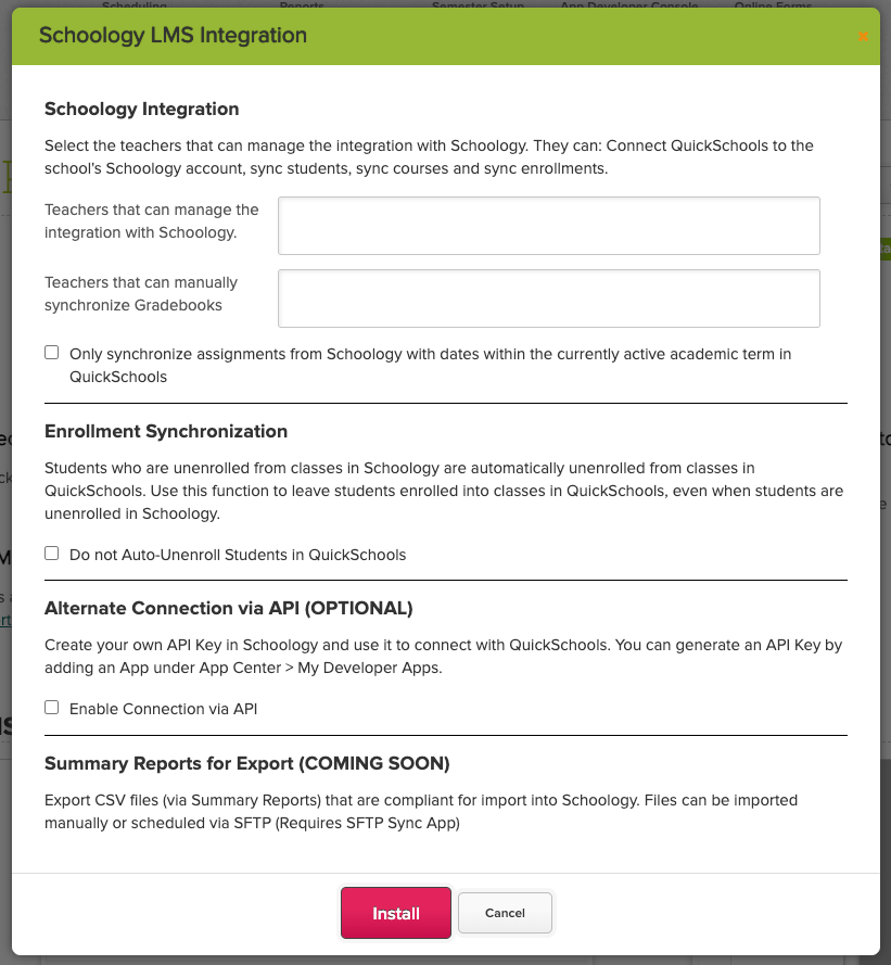 Schoology Integration App - Important Update - QuickSchools Blog